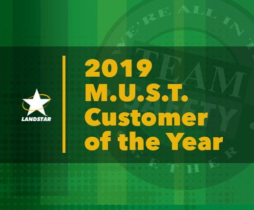 2019 Overall M.U.S.T. Customer of the Year Award