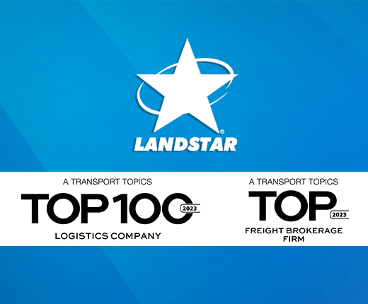 Landstar Ranks on Two Transport Topics Lists