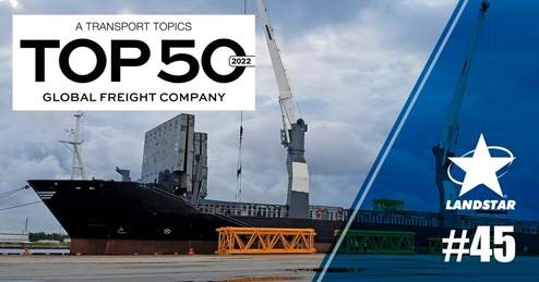 Landstar Ranks on Transport Topics’ Top 50 Global Freight Companies